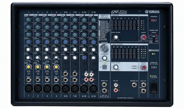Bàn mixer yamaha EMX312SC dòng bàn trộn âm cao cấp giá rẻ